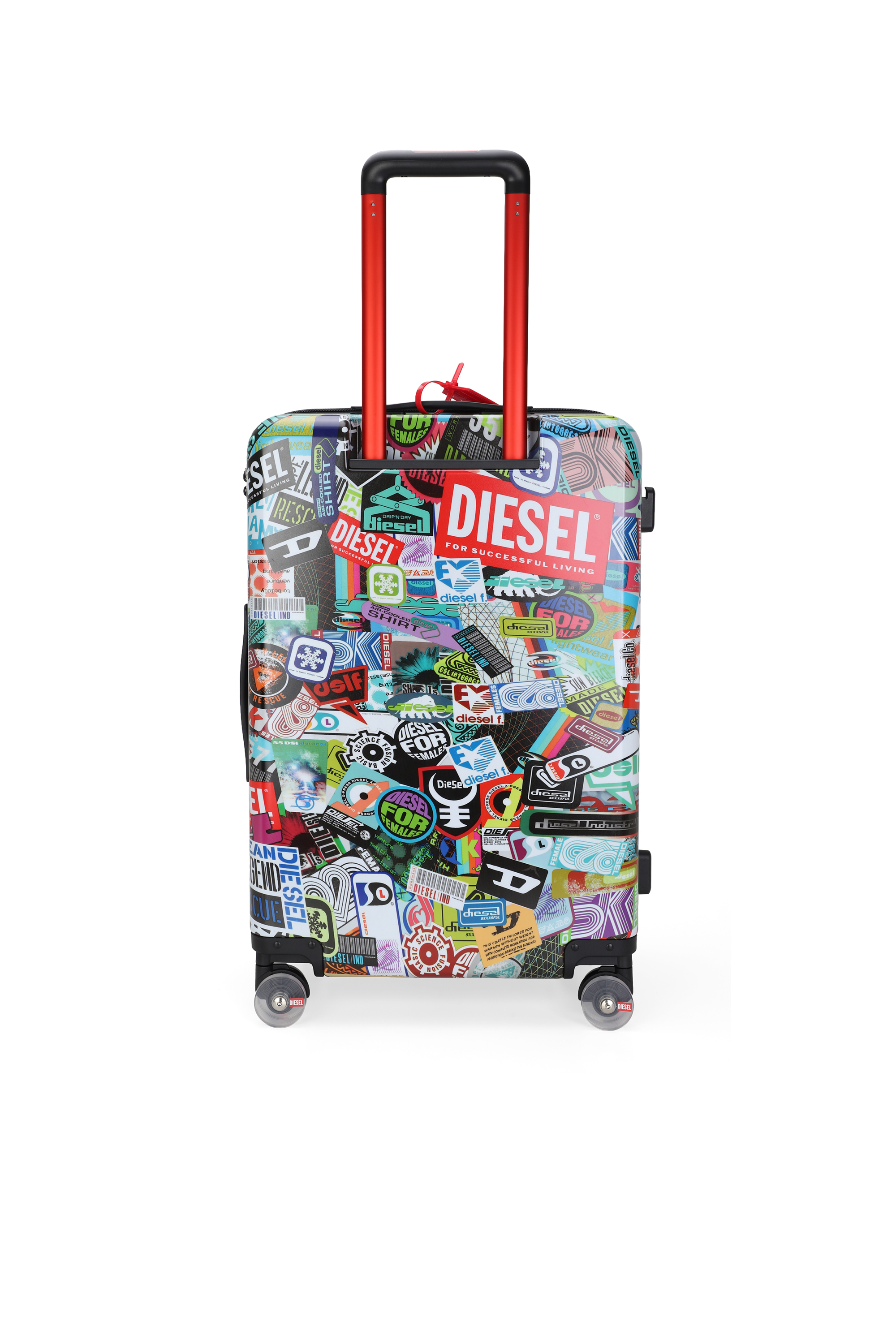 Women's Sticker style suitcase size M | Multicolor | Diesel