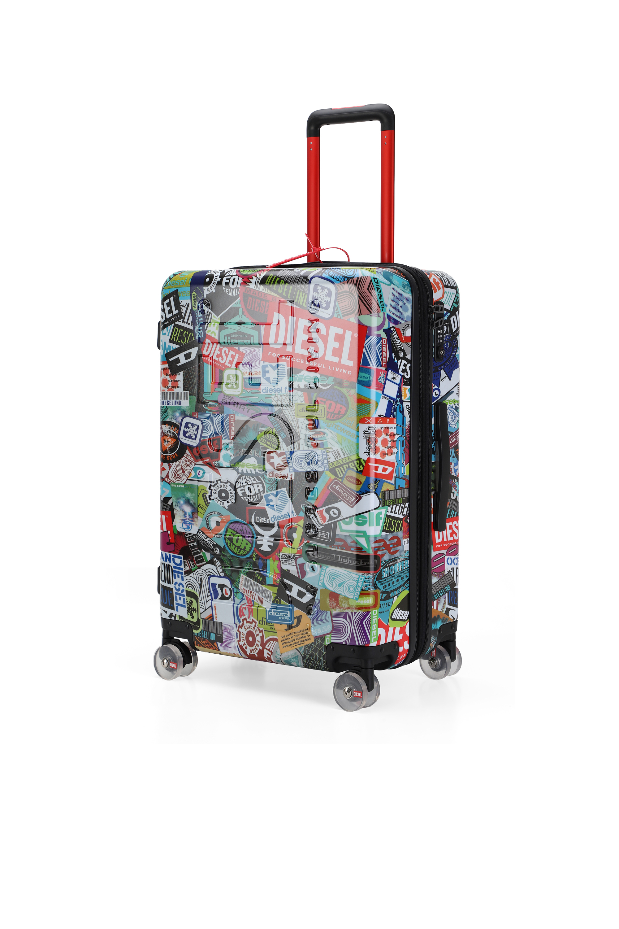Women's Sticker style suitcase size M | Multicolor | Diesel