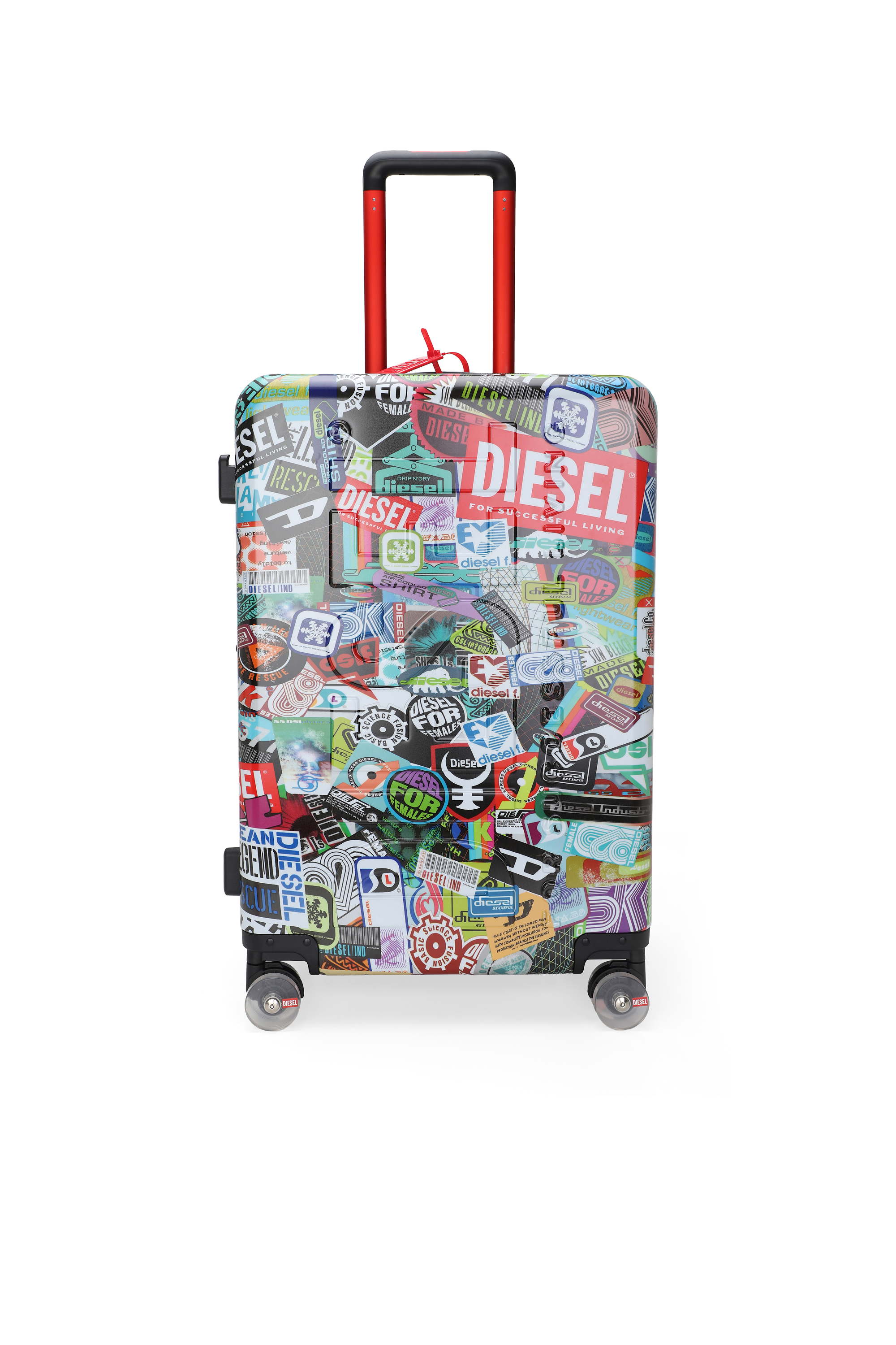 Women's Sticker style suitcase size M | Multicolor | Diesel