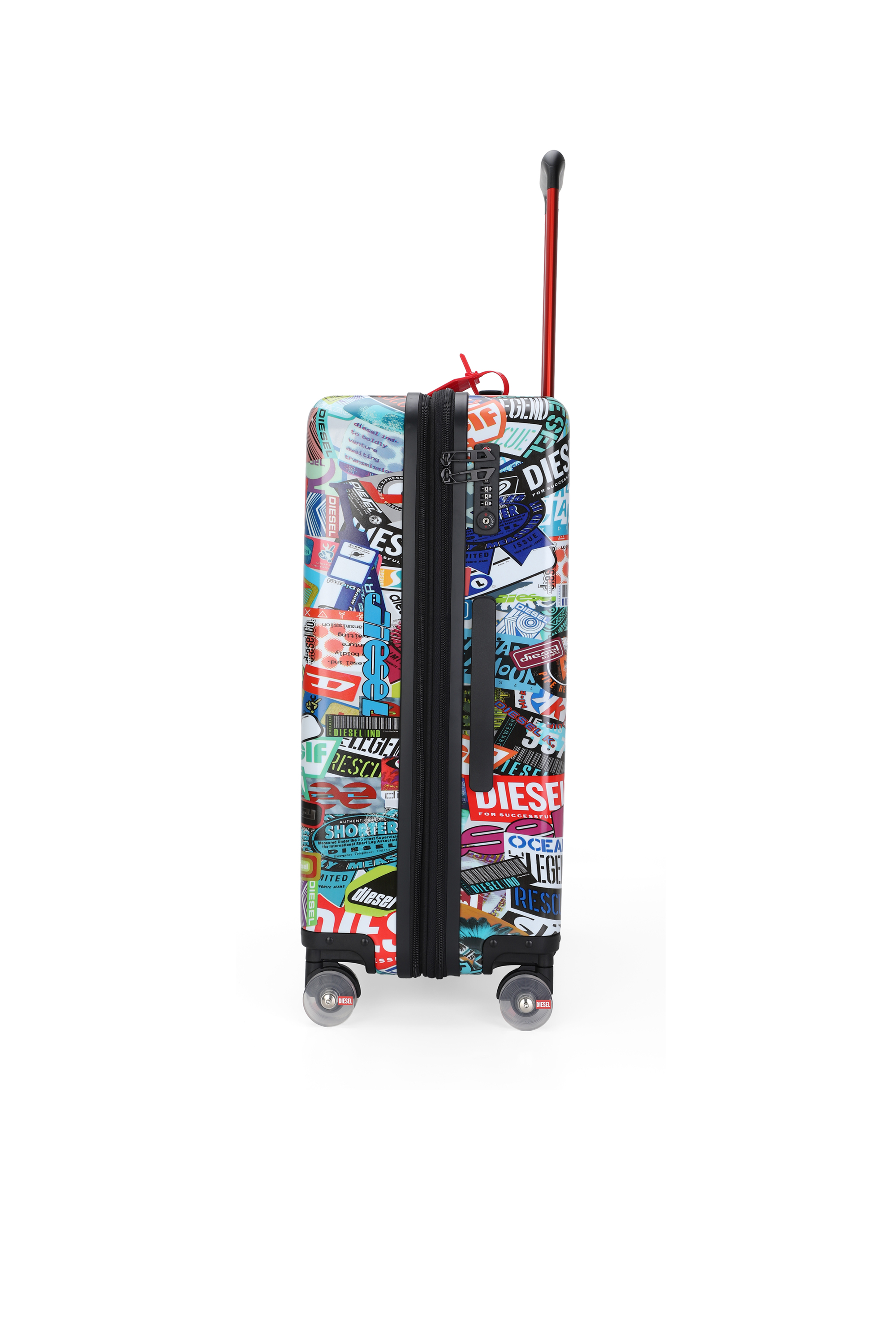 Women's Sticker style suitcase size M | Multicolor | Diesel
