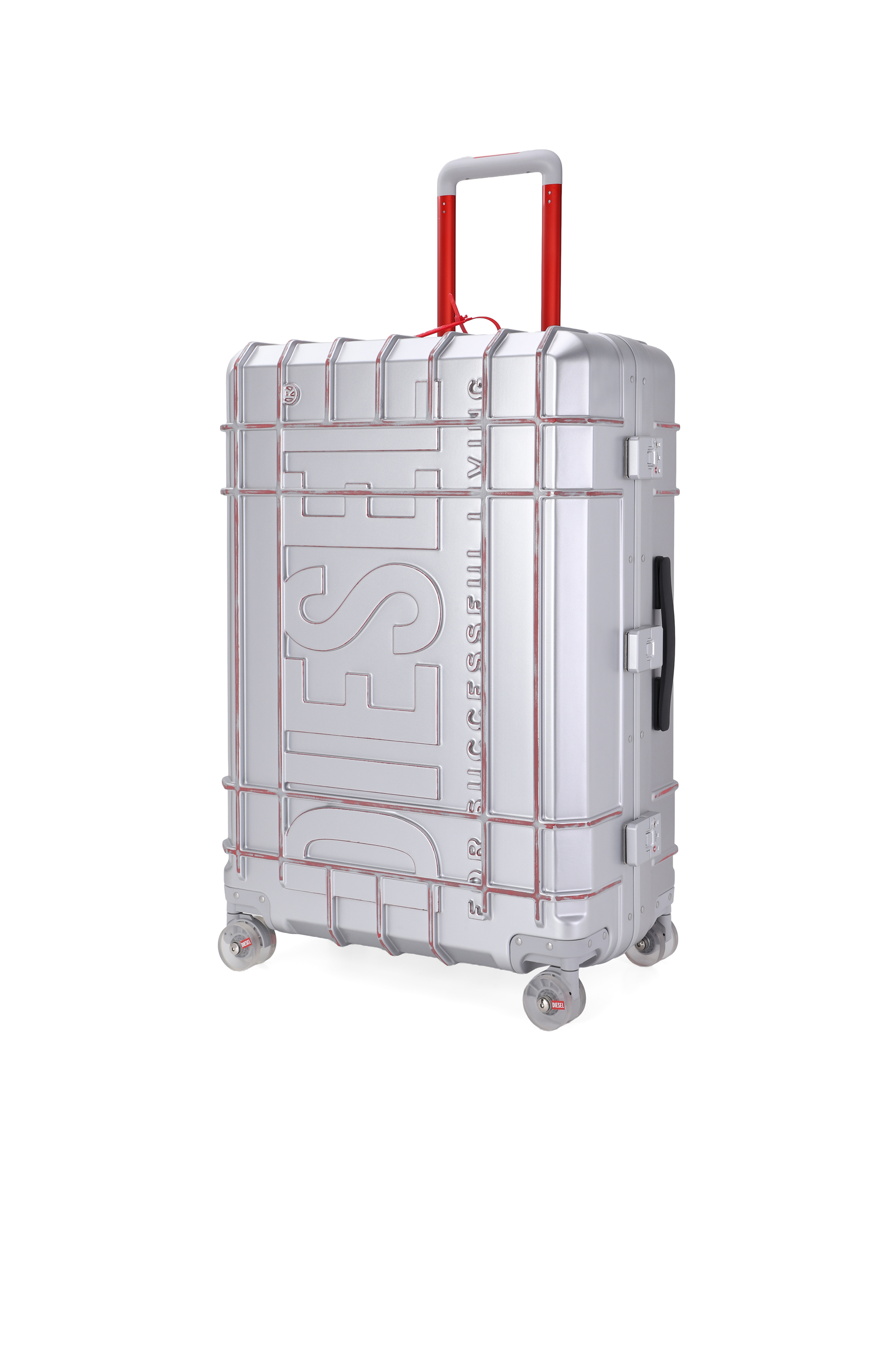 Women's Rugged carry‑on suitcase 24" | Silver | Diesel